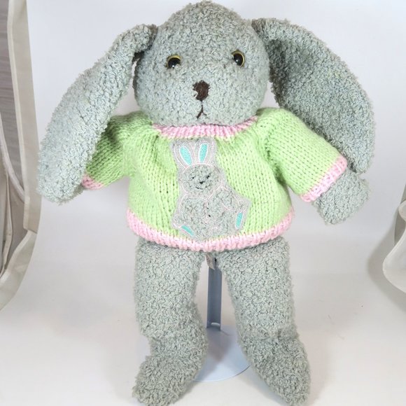 K.L. Toys | Toys | Creations From Tl Toys Gray Bunny Rabbit Green ...